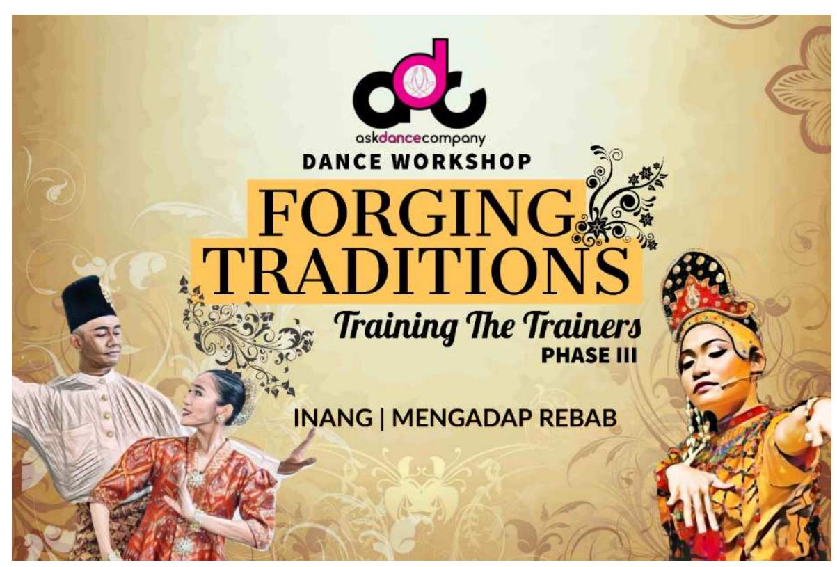 Publicity poster for forging traditions: training the
