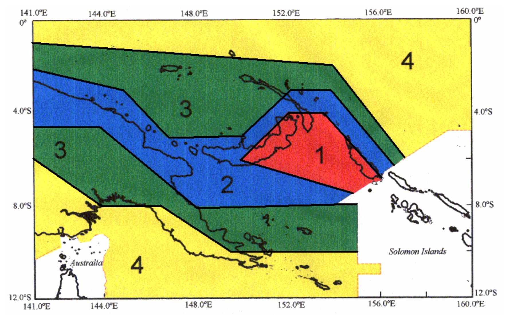 A revision of the png seismic zoning is now possible using