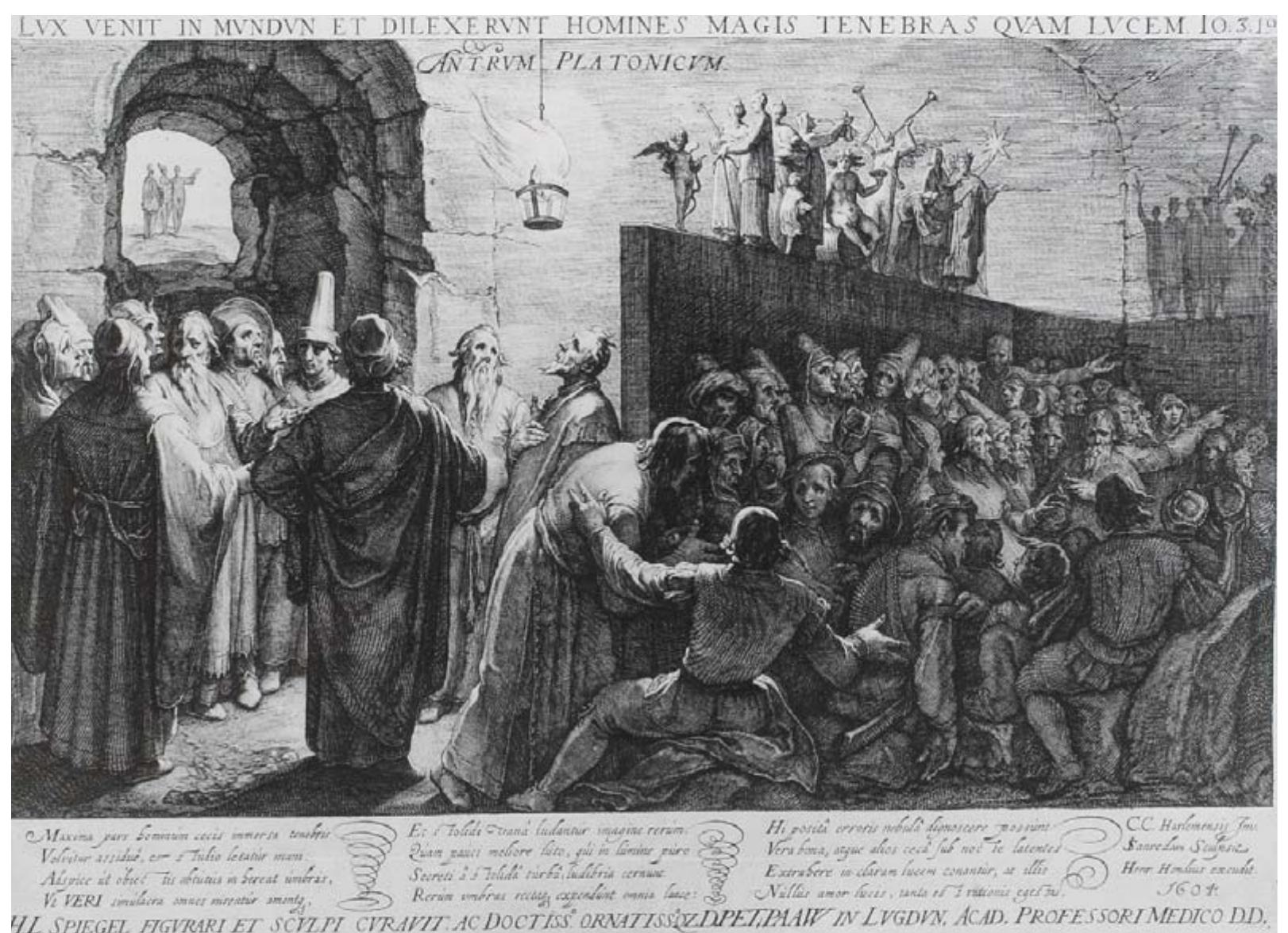 Plato’s allegory of the cave by jan saenredam, according to