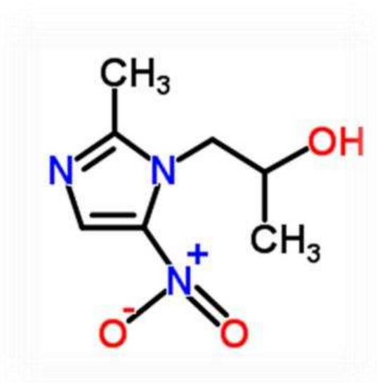 Chemical structure of secnidazole. sa teas > see aaa a a aa