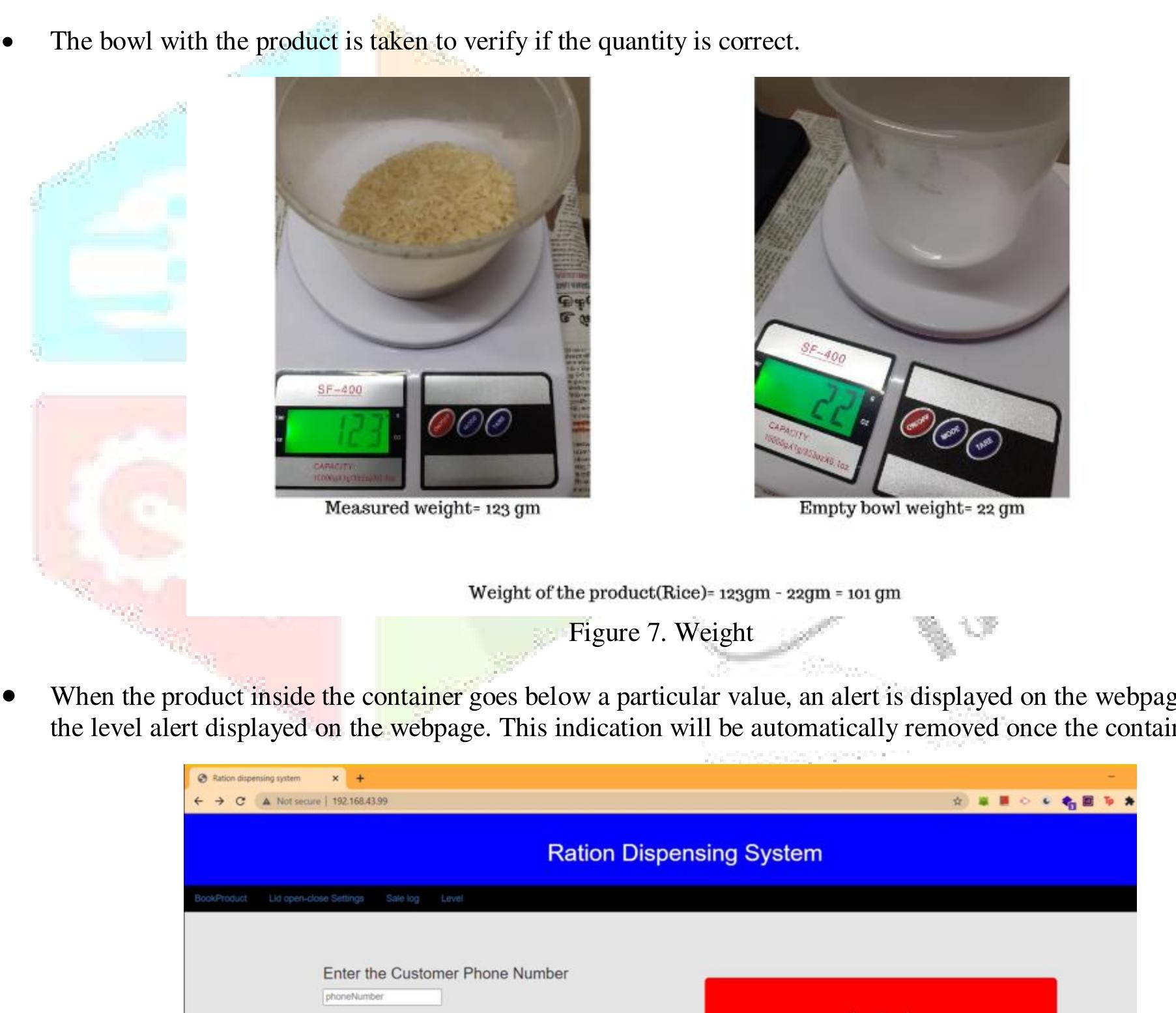 Figure 7 - DESIGN OF IOT BASED SMART RATION DISPENSING