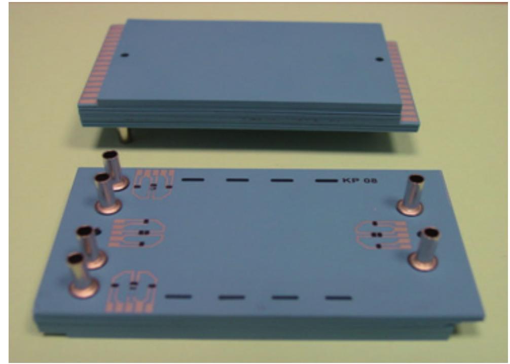 The final 3d ltcc structure of microreactor (dimensions of