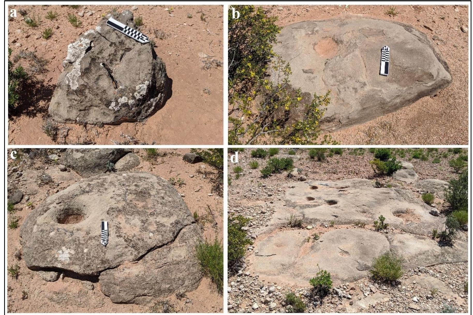 13. examples of area 6 ground stone bedrock features at la