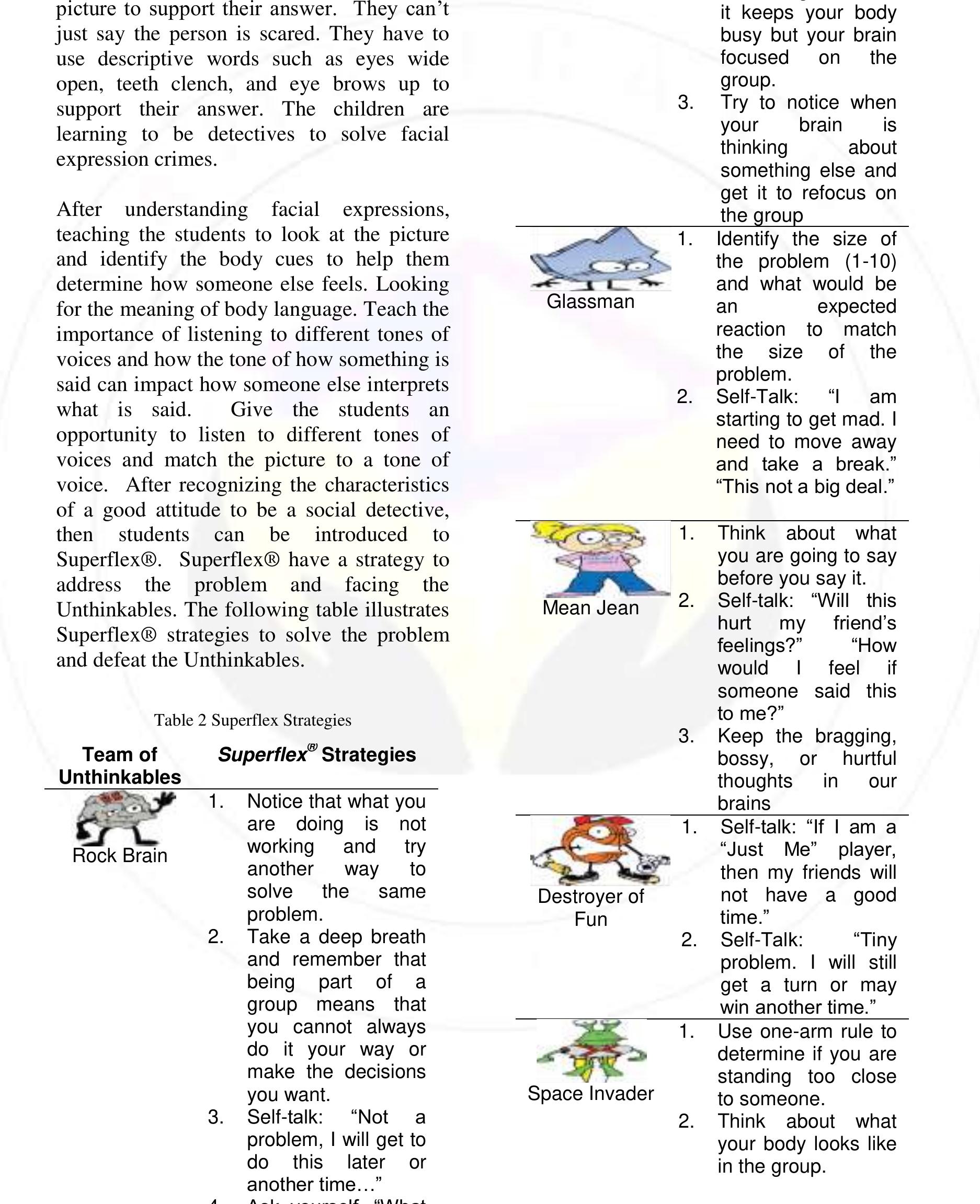Figure 2 - Superflex® Learning Model to Improve Social