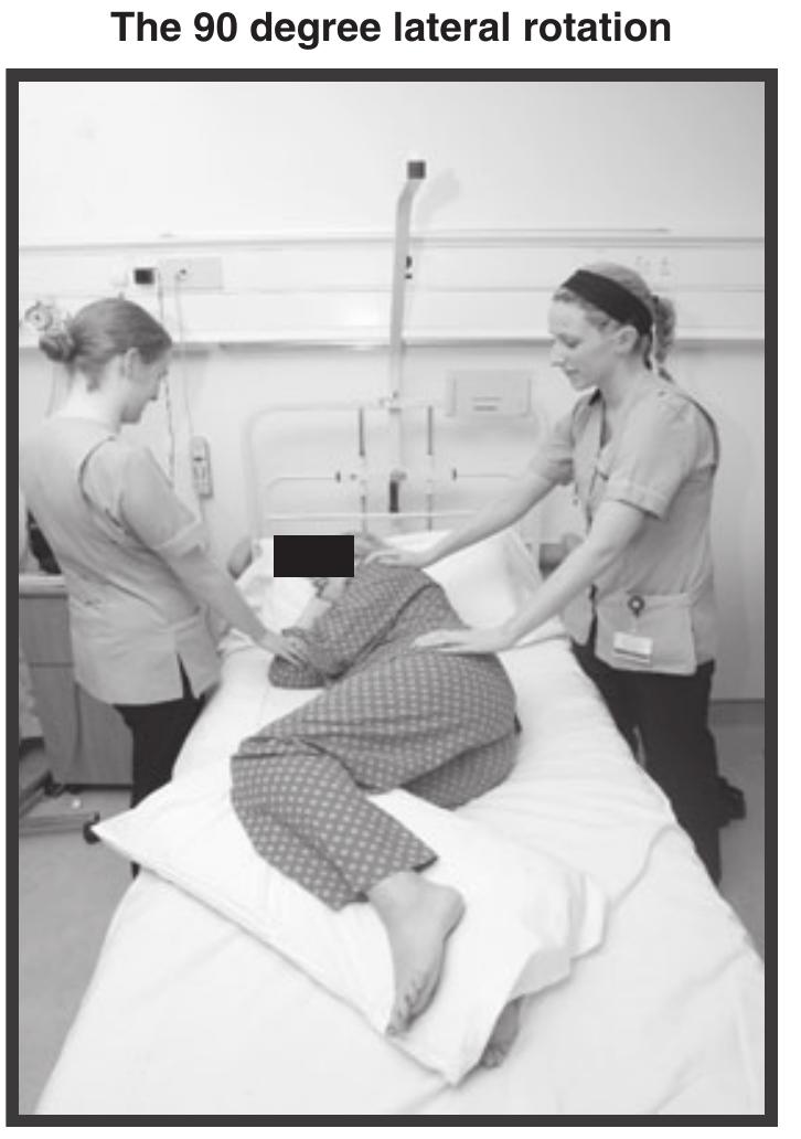 (a) the 30° tilt. (b) the 90° lateral rotation.