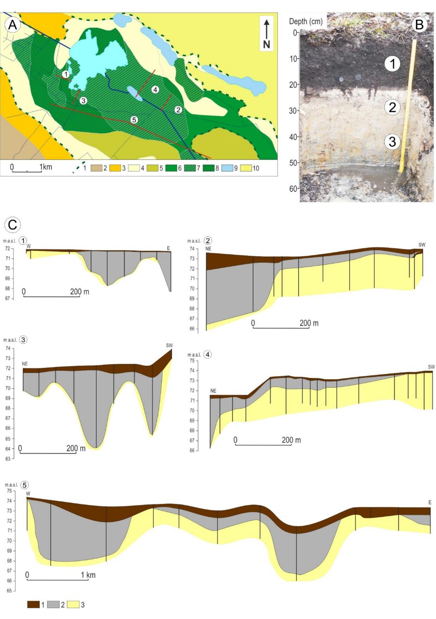 Geological structure: (a) geological map (based on field