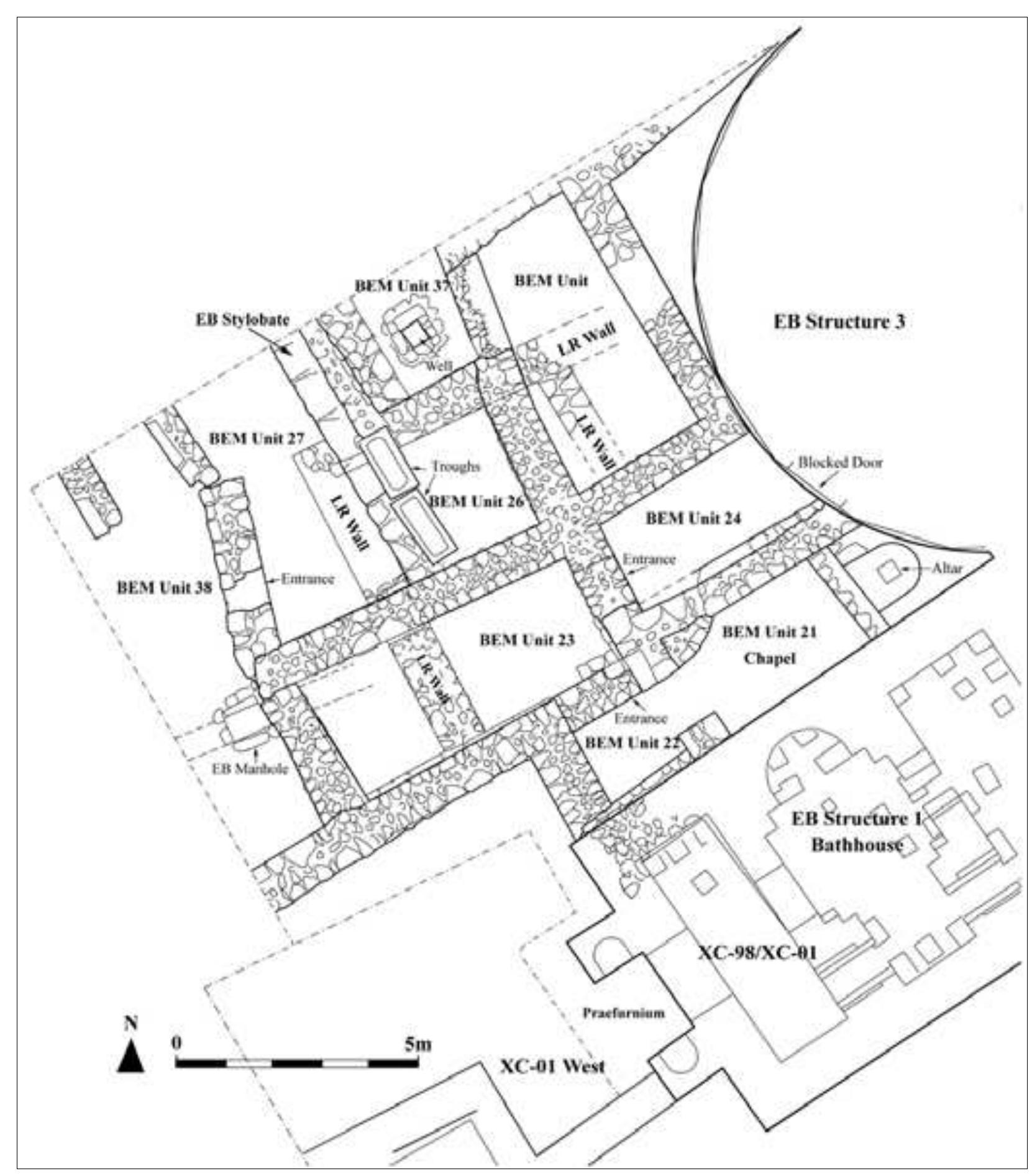 Plan of chapel (bem unit 21) in amorium’s enclosure trench