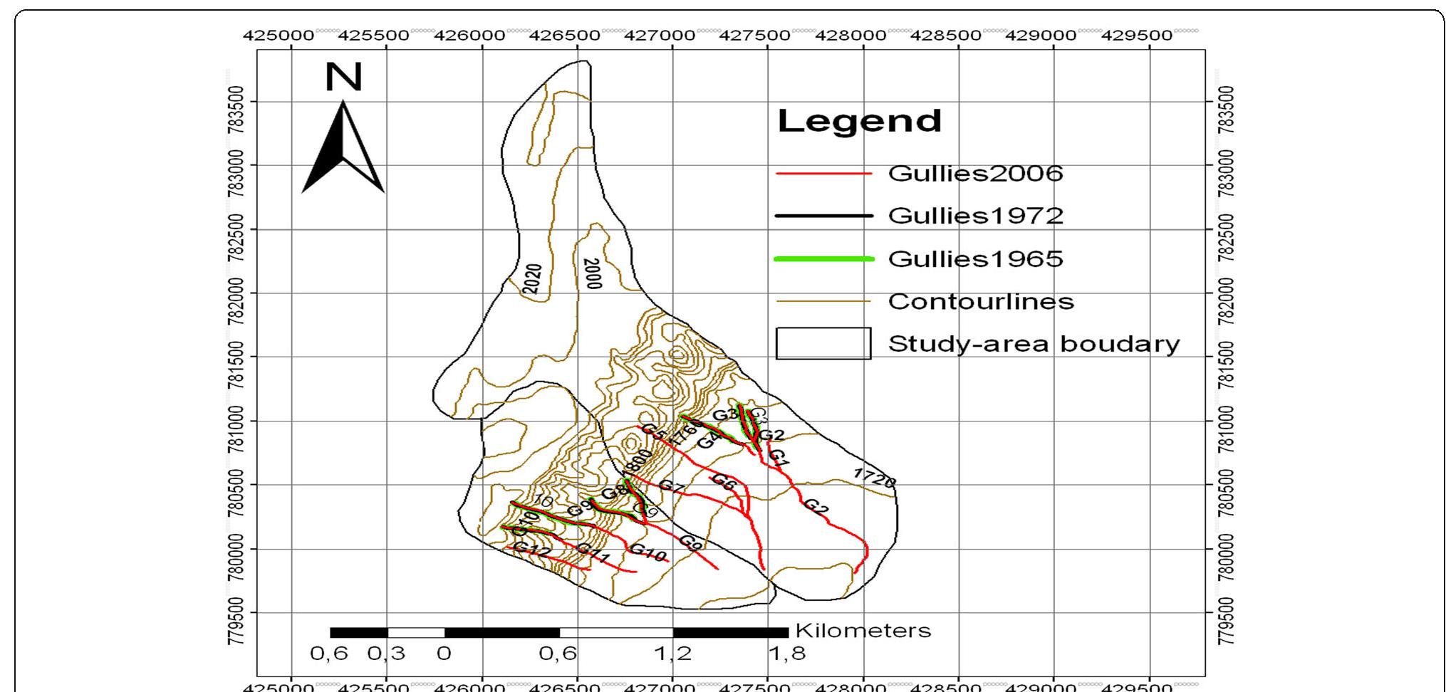“overlaid maps” gully map