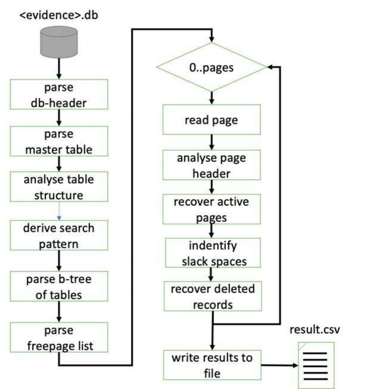 Flowchart of recovery process. journalof cuber forensics