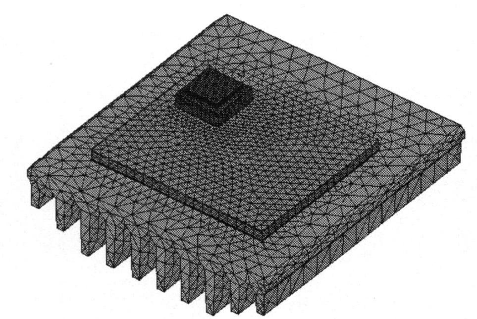 Finite element model (sylgard is not shown). solution