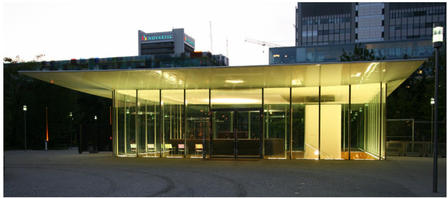 1. novartis campus main gate building with gfrp cell-core