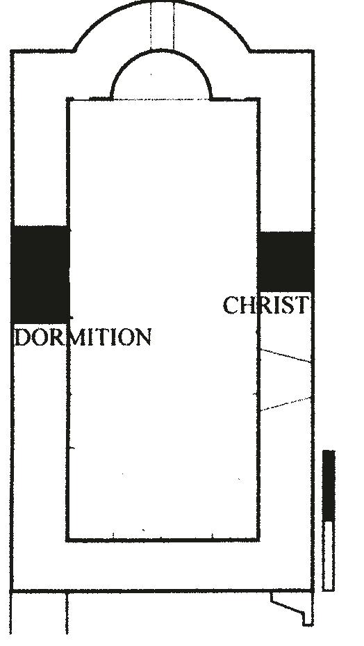 Ground plan of panagia kissos. — (redrawn after spatharakis,