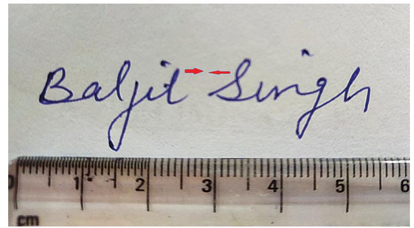 Figure 10 - Forensic examination of electronic signatures: A