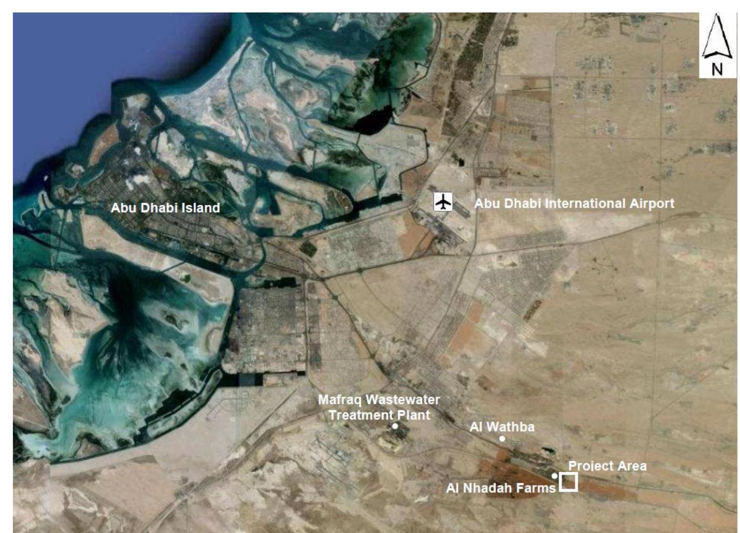 Location map of al nahda farms area.