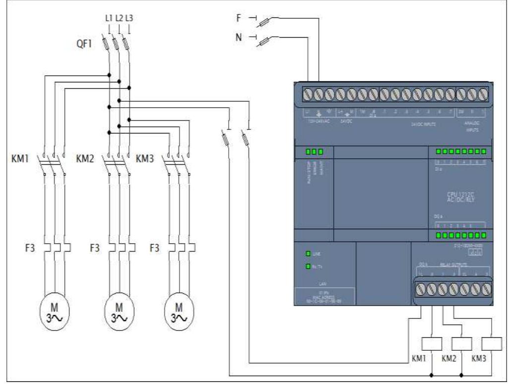 System connection diagram. the connection diagram, as its