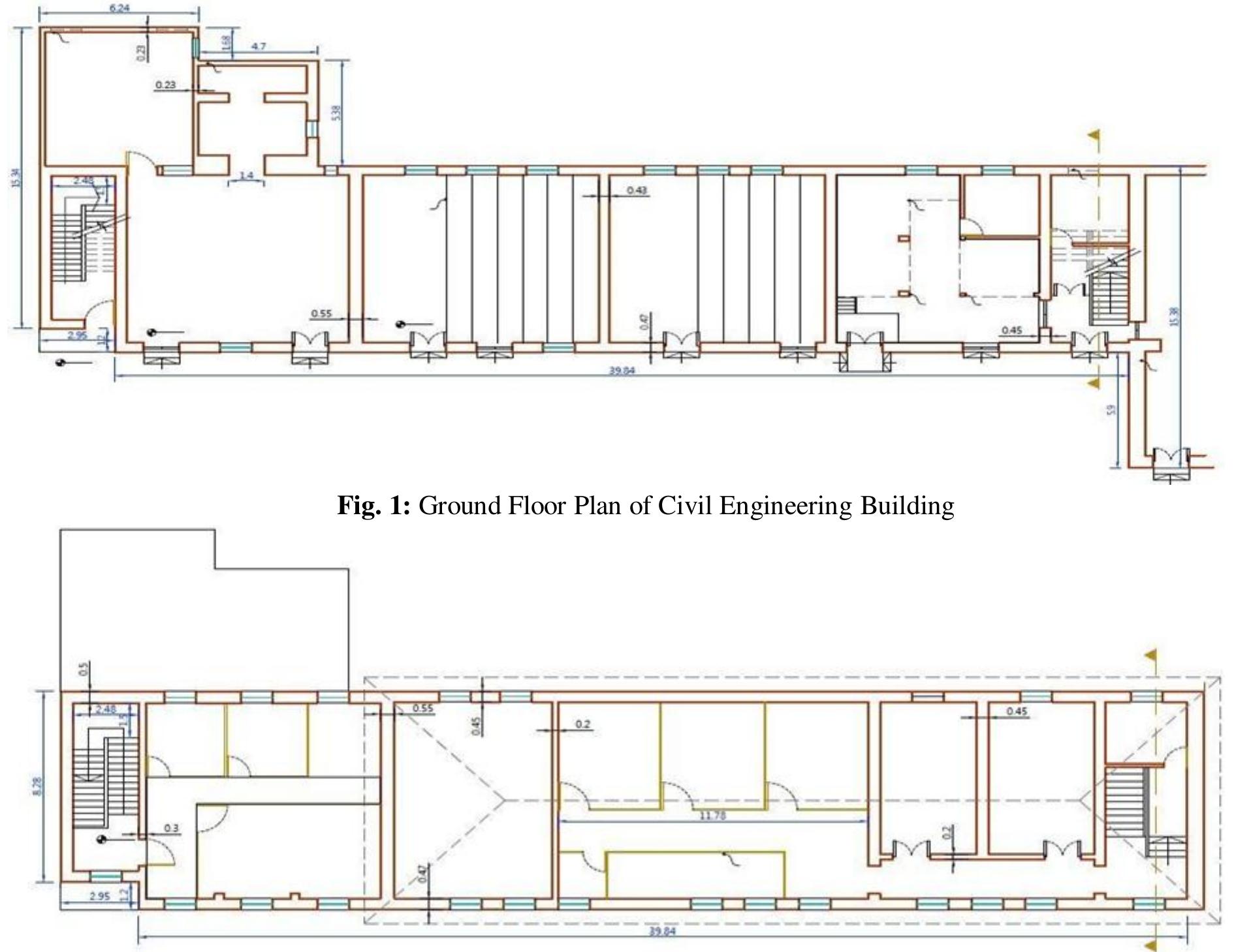 First floor plan of civil engineering building id of an