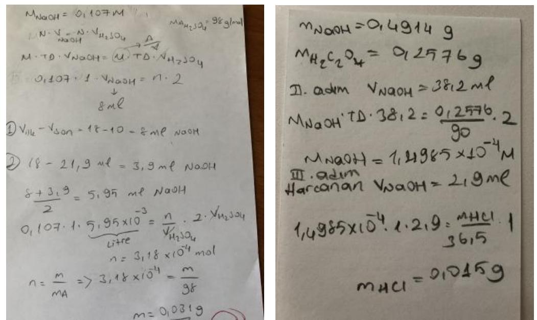 Example of true calculation the result figure 5: example of