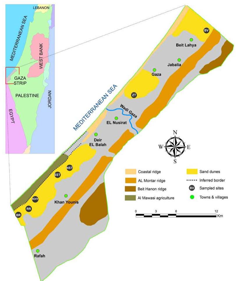 Geography and geology of the gaza strip figure 1. map of the