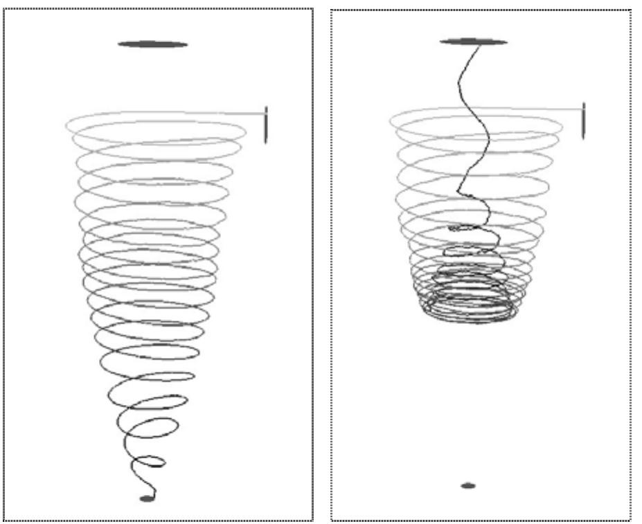 Examples of the water flow path lines.