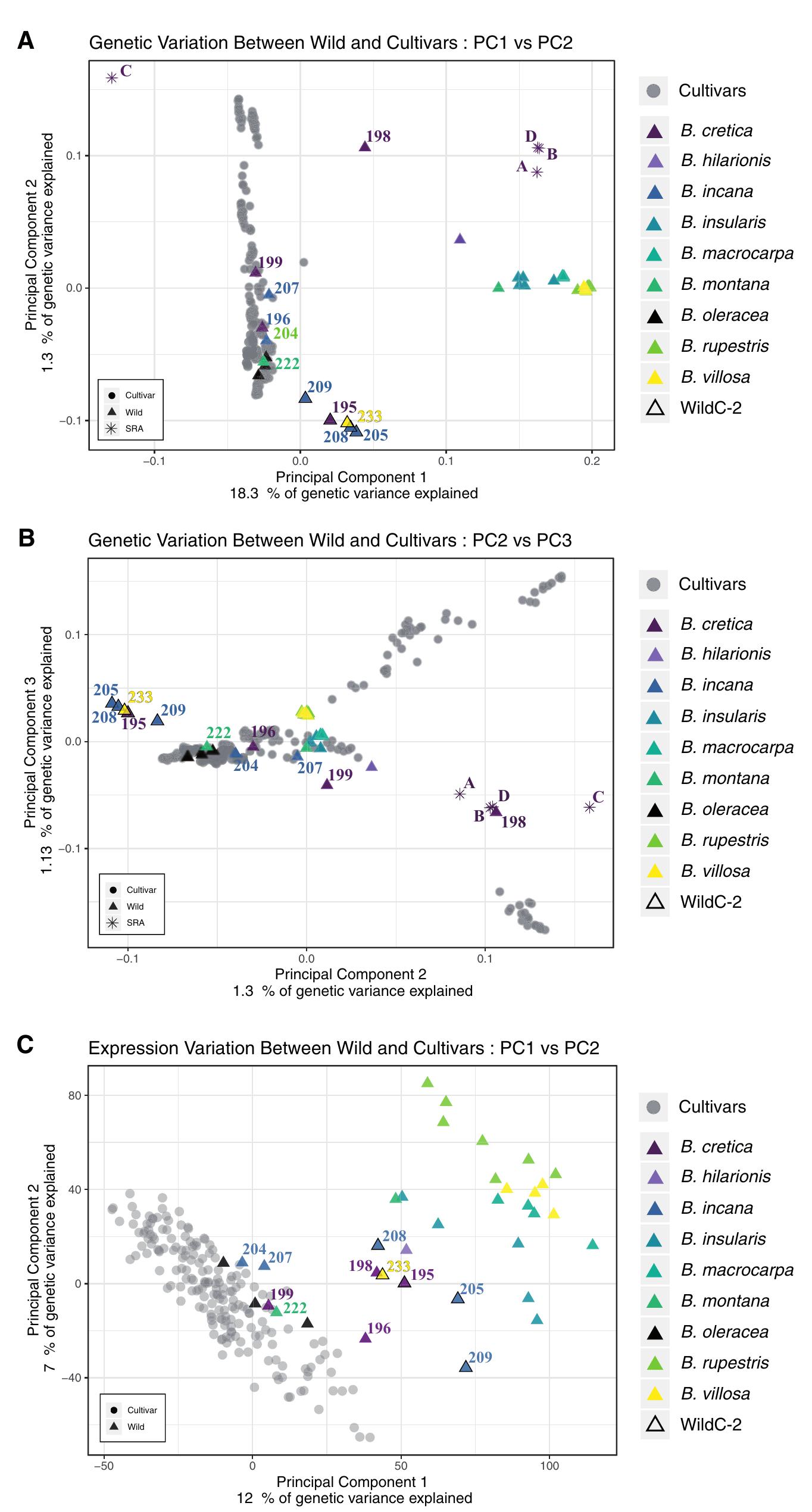 Fic. 2. principal component analysis (pca) of snps and