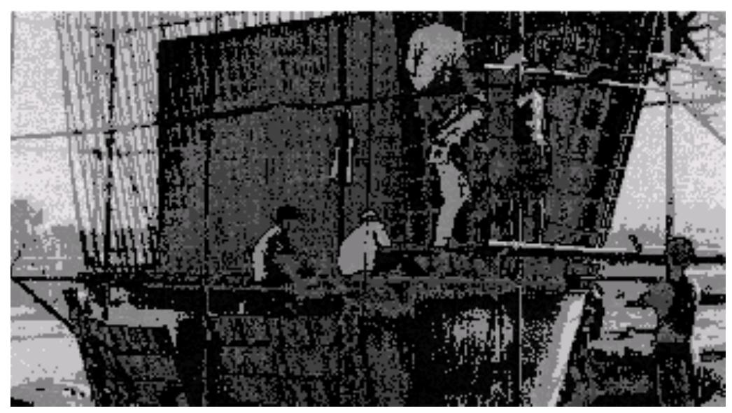 Photo 4. shuttering arrangement for pier the rcc piers were