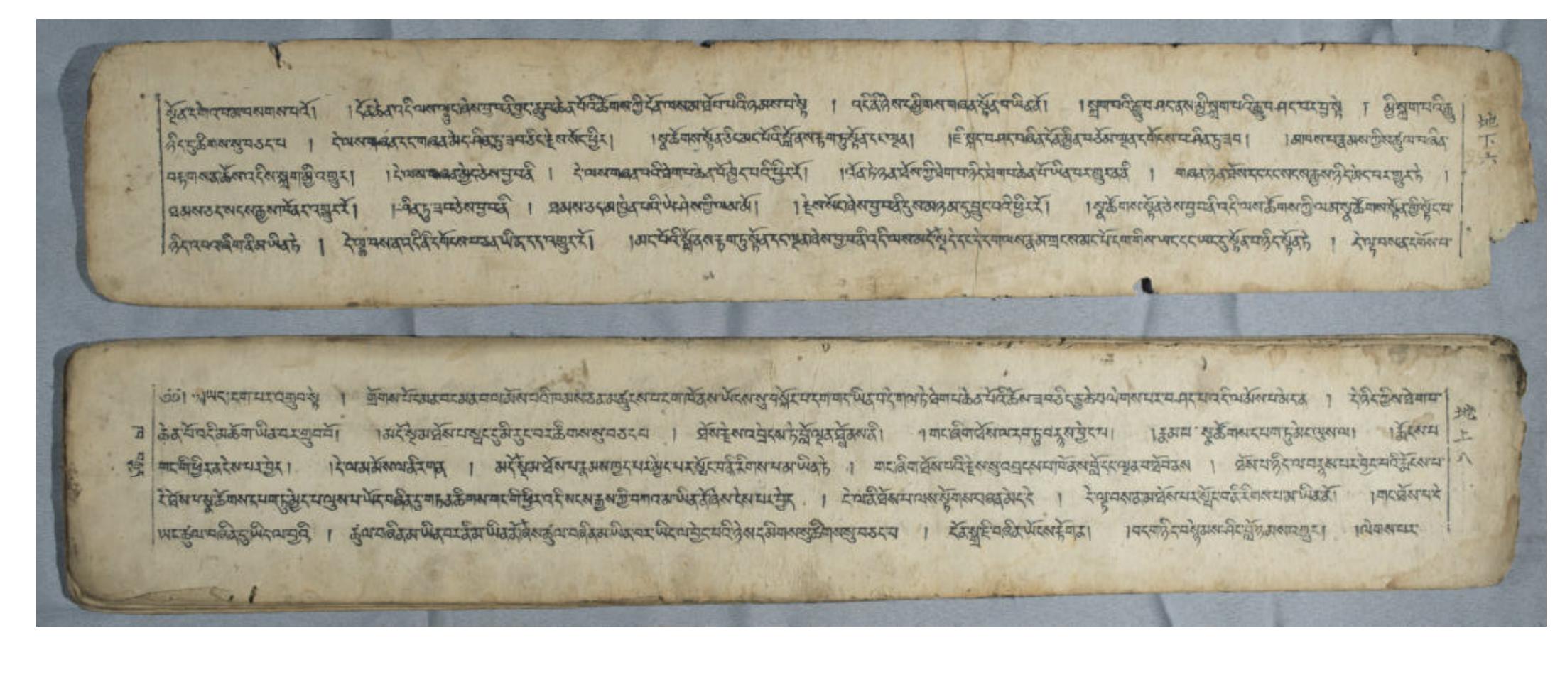 Figure 2 - A Mongol Xylograph (hor par ma) of the Tibetan