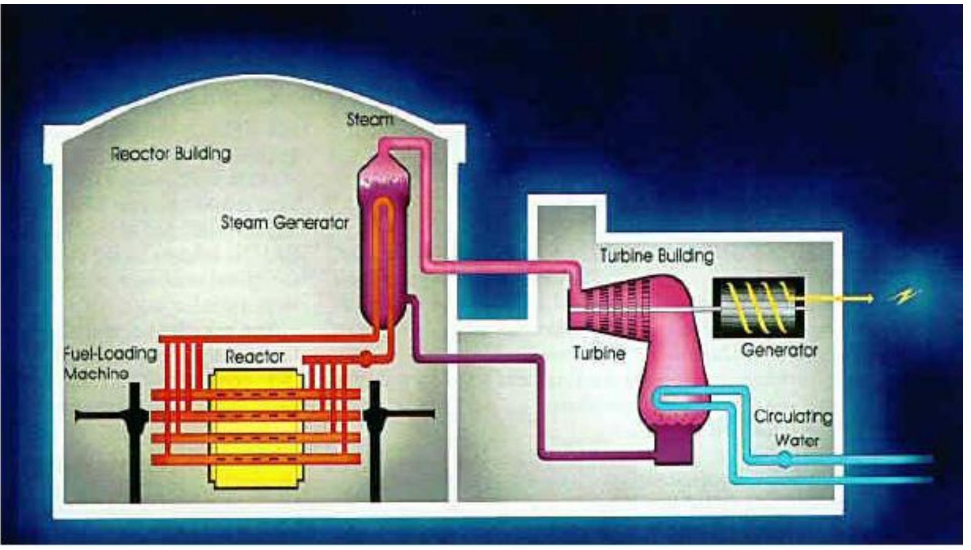schematic diagram of typical candu 6 nuclear power plant