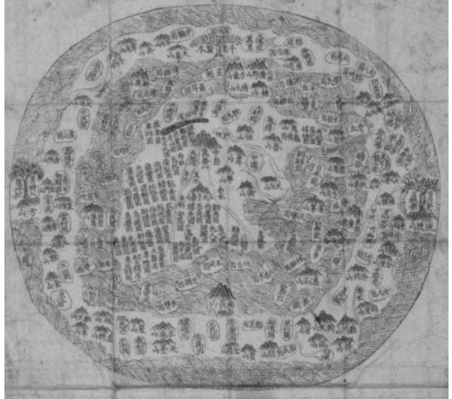 The “circular world maps.” during the late joseon period,