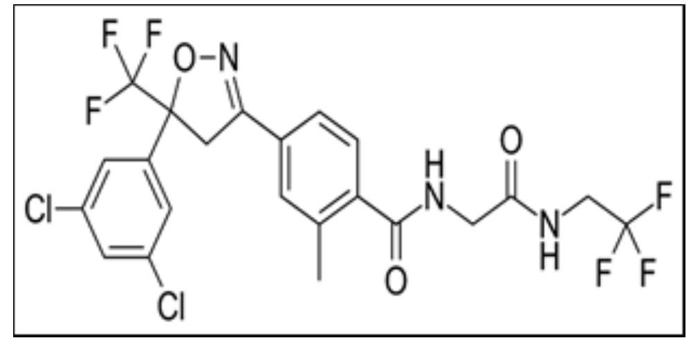 Chemical structure of fluralaner. keywords— fluralaner,