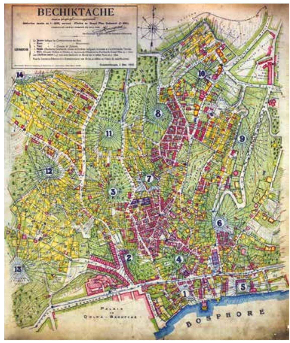 Sekil 3 - 1922 pervetitch besiktas haritas1 / besiktas map