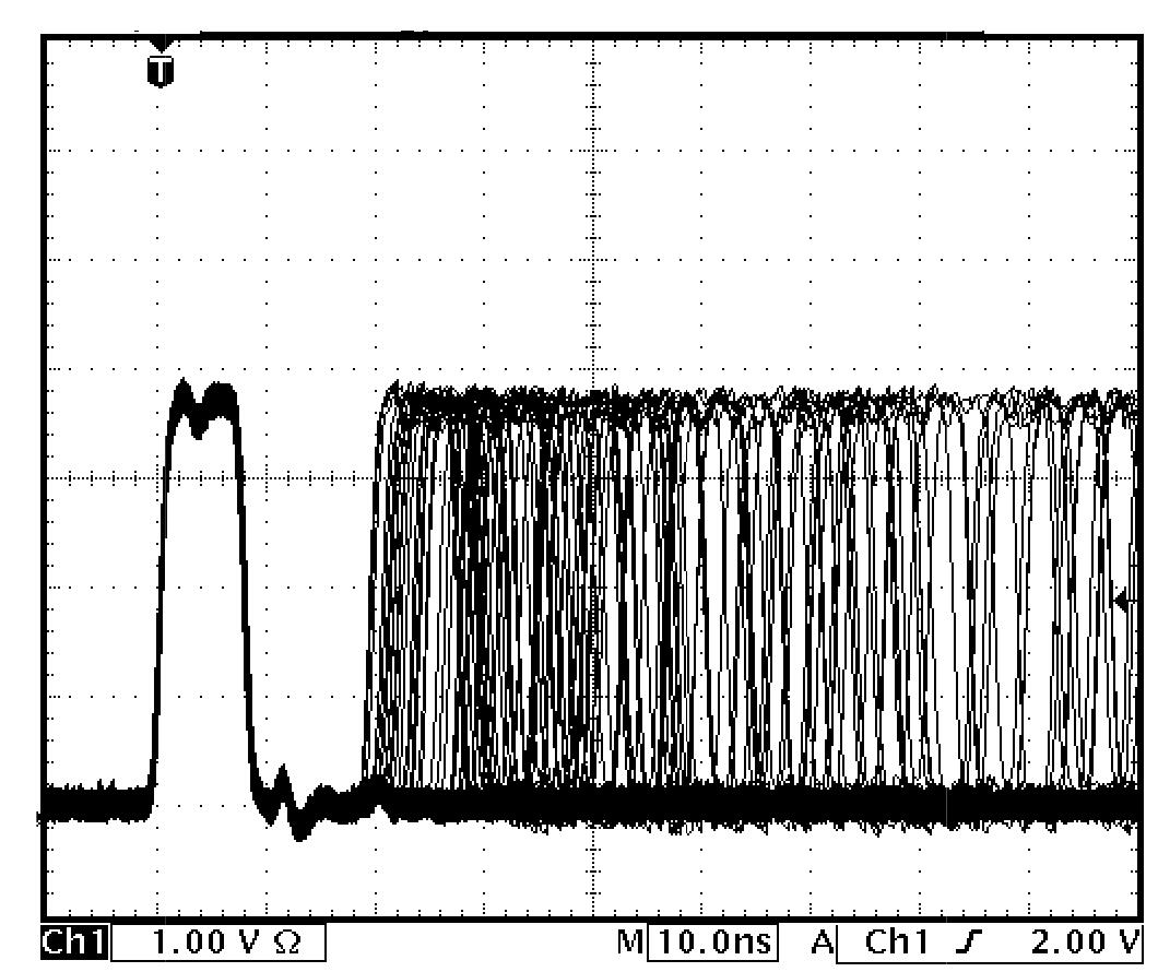 Cumulative output of a single-photon detector illuminated by