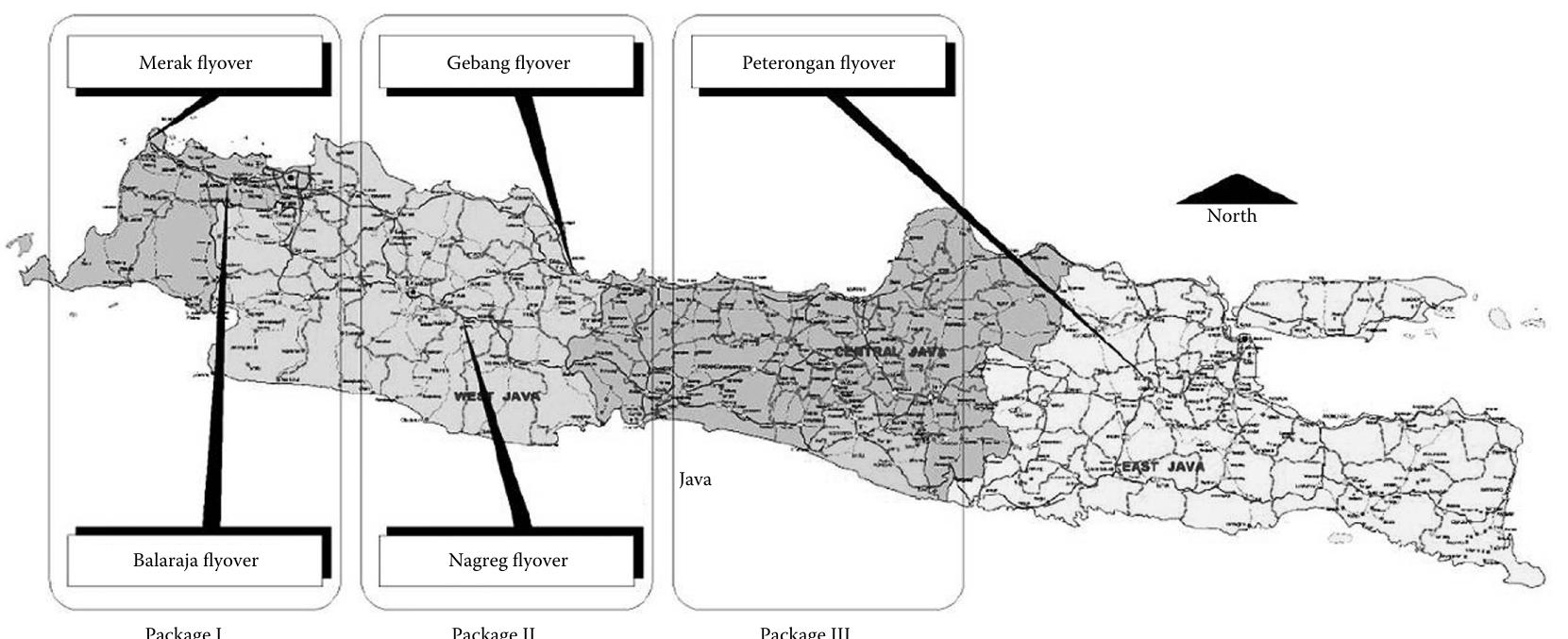 100 the location of the flyover of the north java corridor