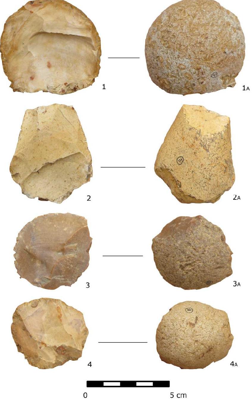 Carapia. some examples of kombewa cores.