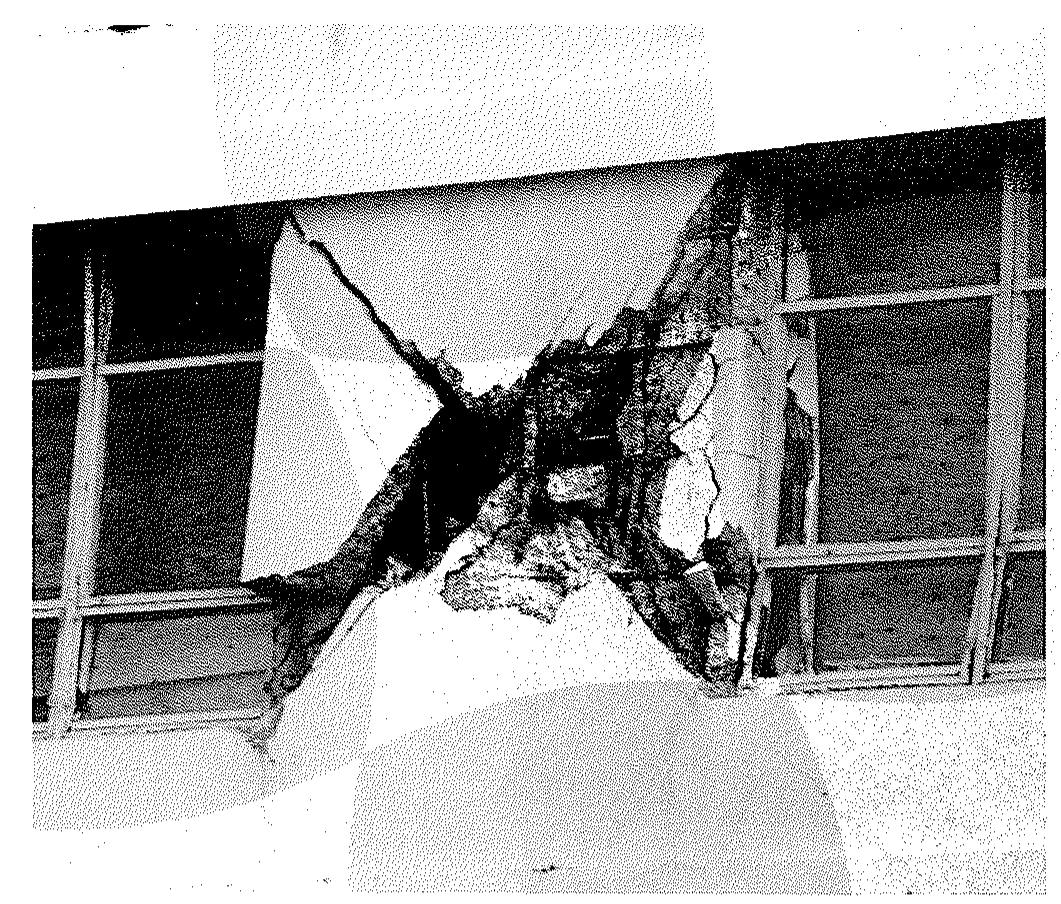 Shear failure of short column of st. john’s hospital.