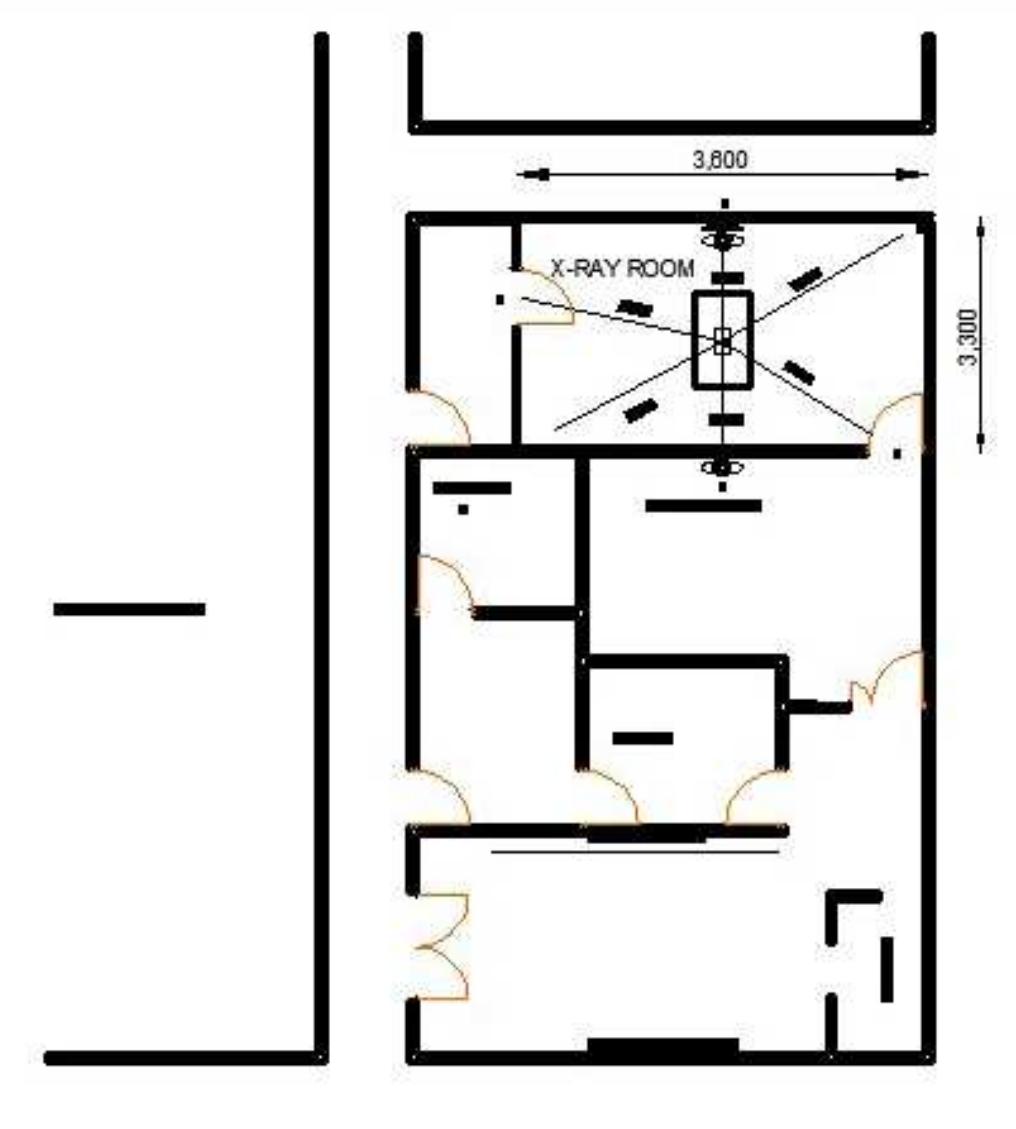 X-ray room layout for center y