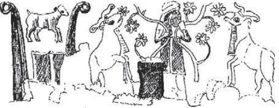 Ancient near eastern sanctuary in a cattle-breeder