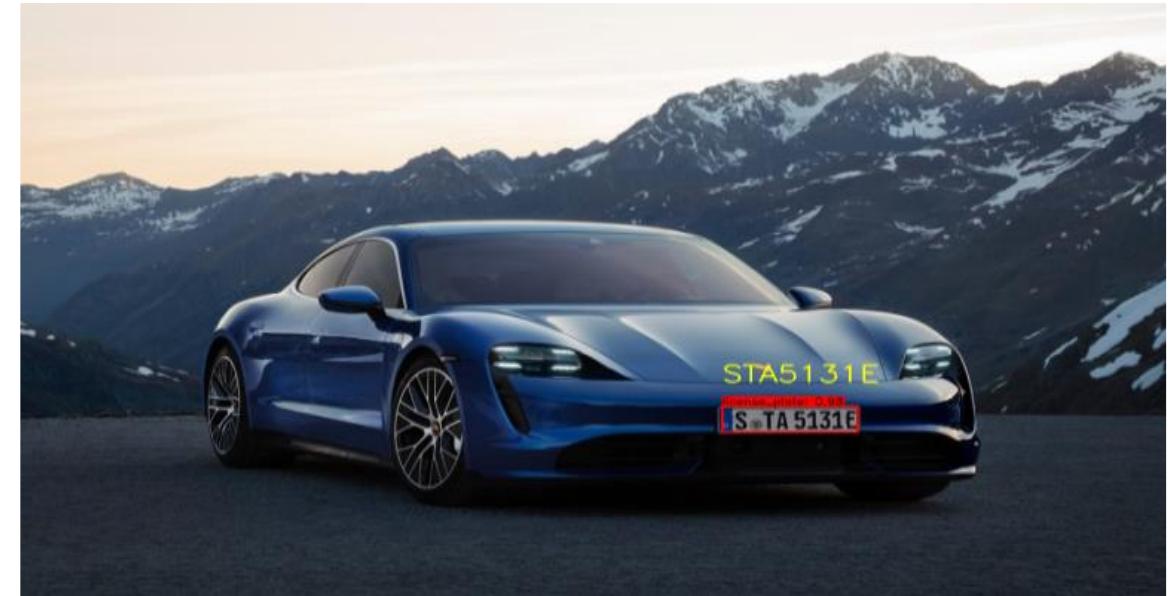 Figure 10 Automatic License Plate Recognition Using Yolov4
