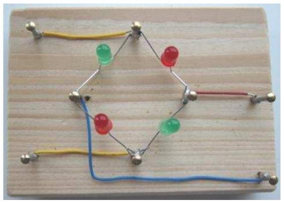 The second circuit is a model of graetz rectifier, see