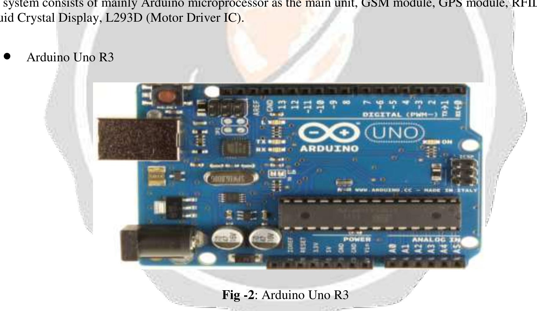 The arduino uno is an open-source microcontroller board