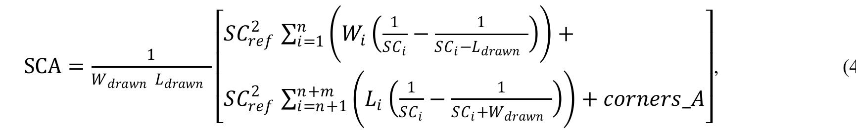 Where sc,-¢ for cmos 65nm is 1m. w; and l; are segment