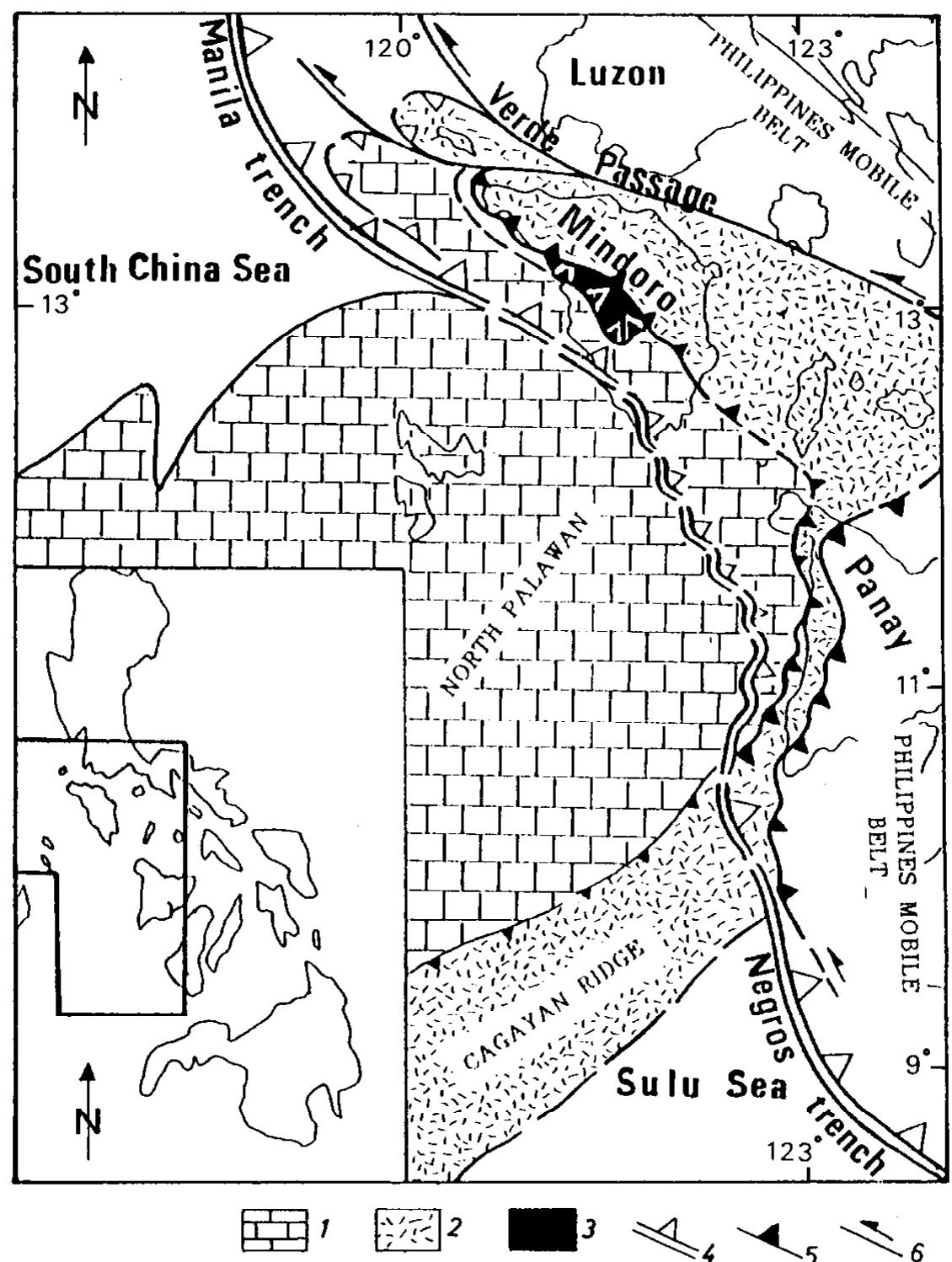 Tectonostratigraphic map of the central philippines.