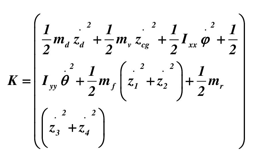 Based on the physical model of a vehicle, the total