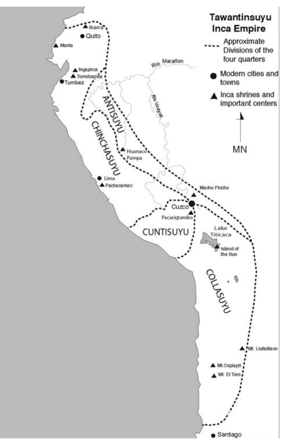 17 land of the four corners: map of tawantinsuyu, the inca