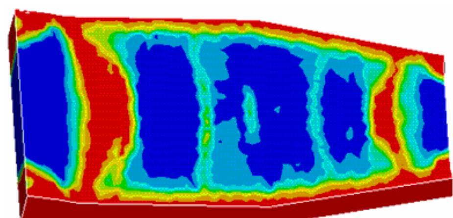 Topology Optimization Results Total Density Plot 4006
