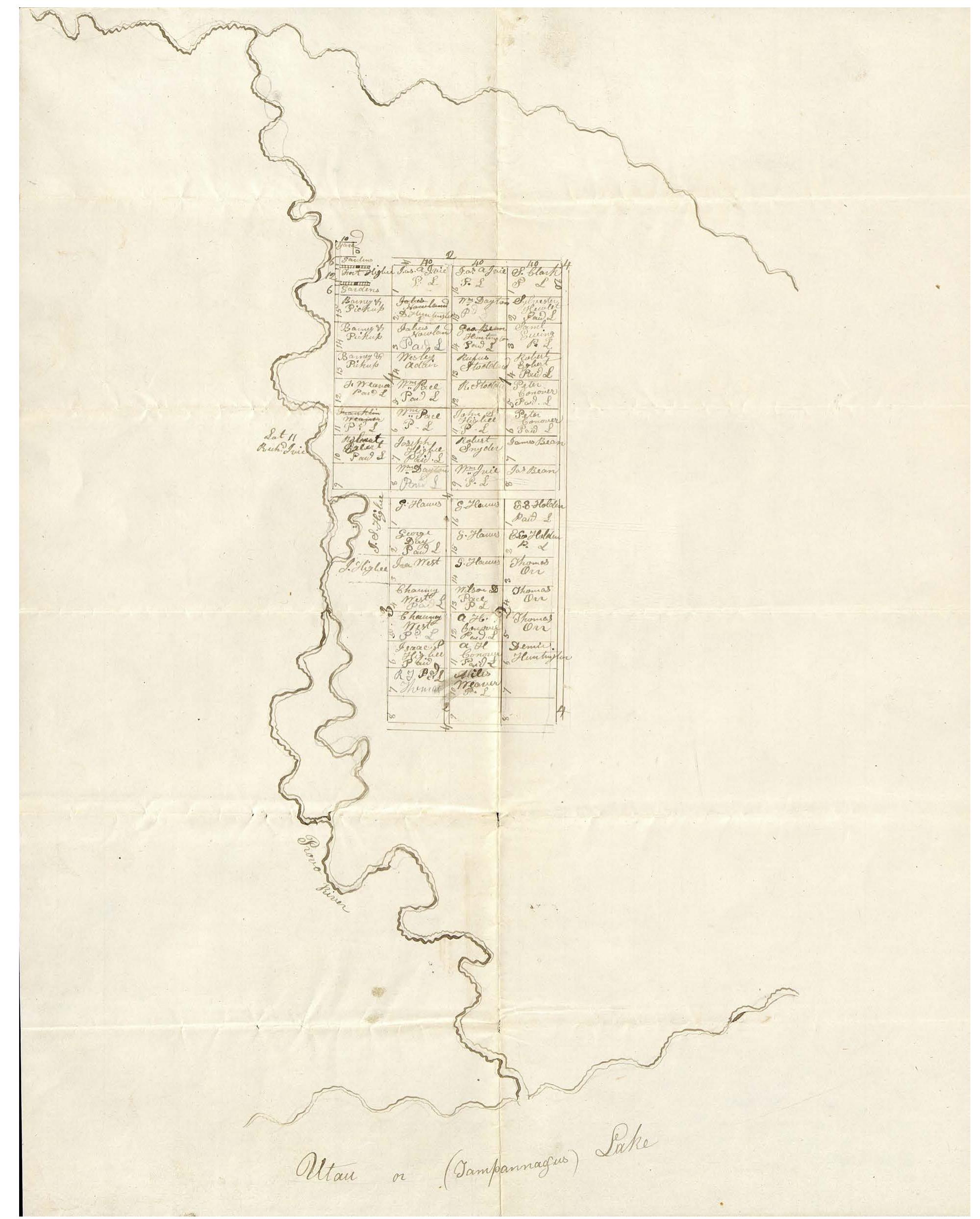 2. map of “utau settlement,” 1849 (image courtesy of the