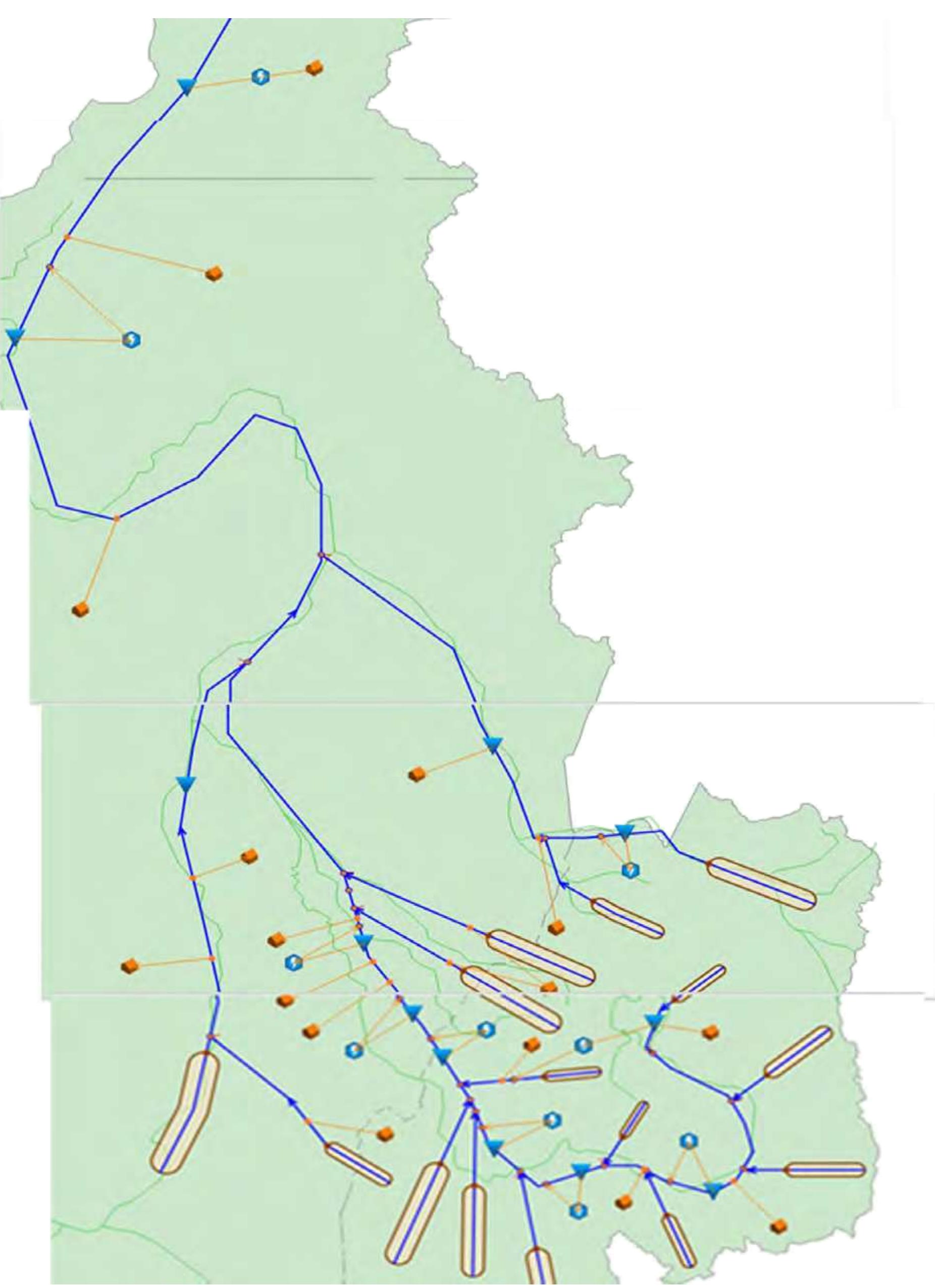 -3: schematization of eastern nile for future irrigation