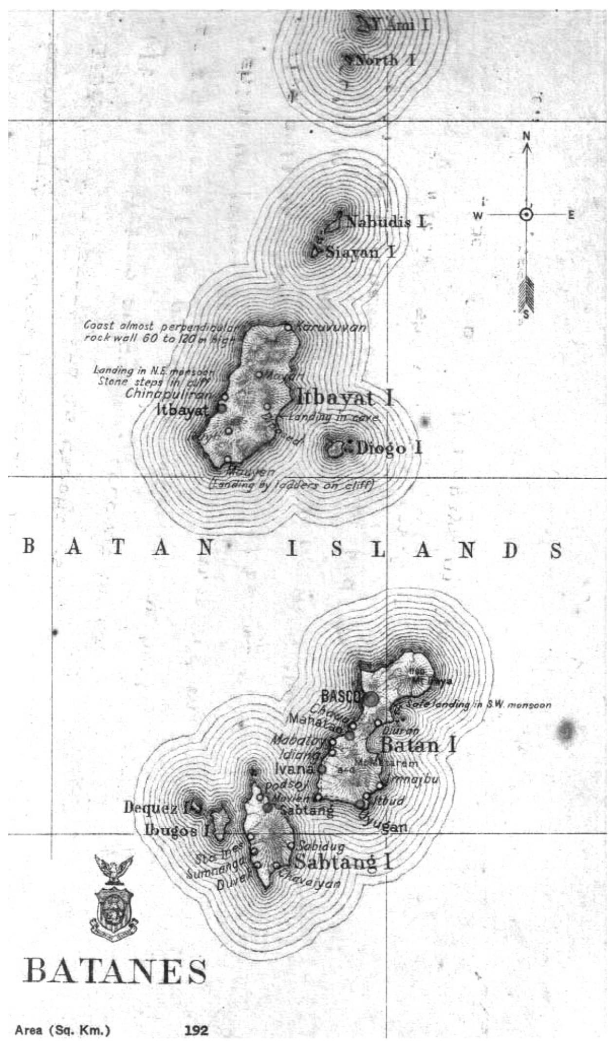 A map of batanes, c.1916