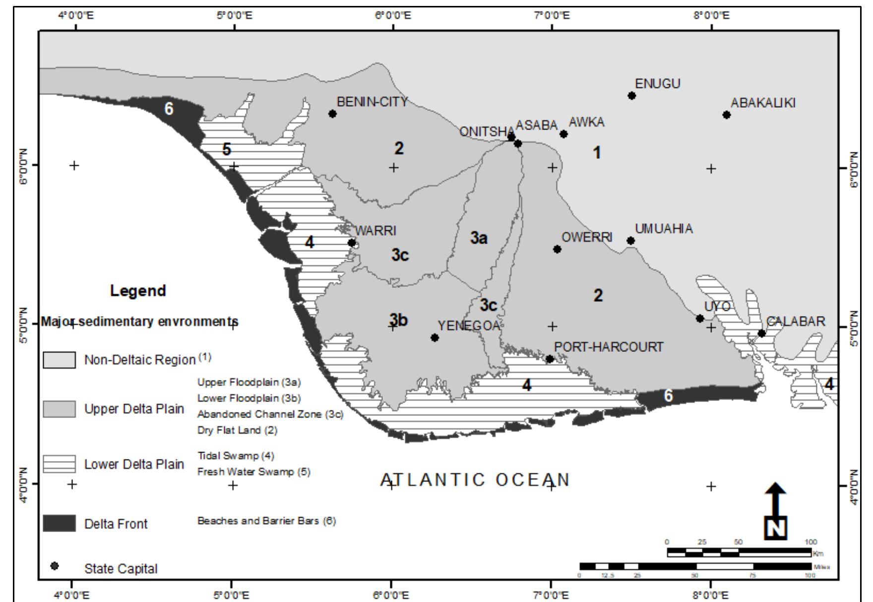 Figure 1 - from 1 Deltaic Sedimentary Environments in the