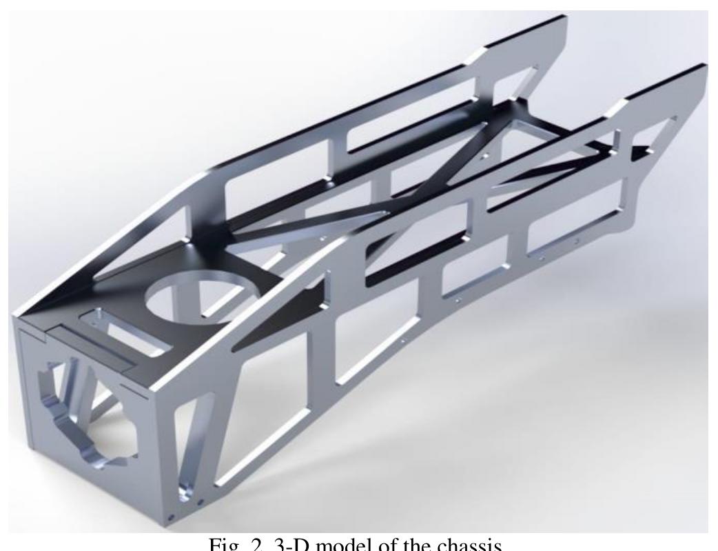 The chassis has pre-designated articular holes, which means