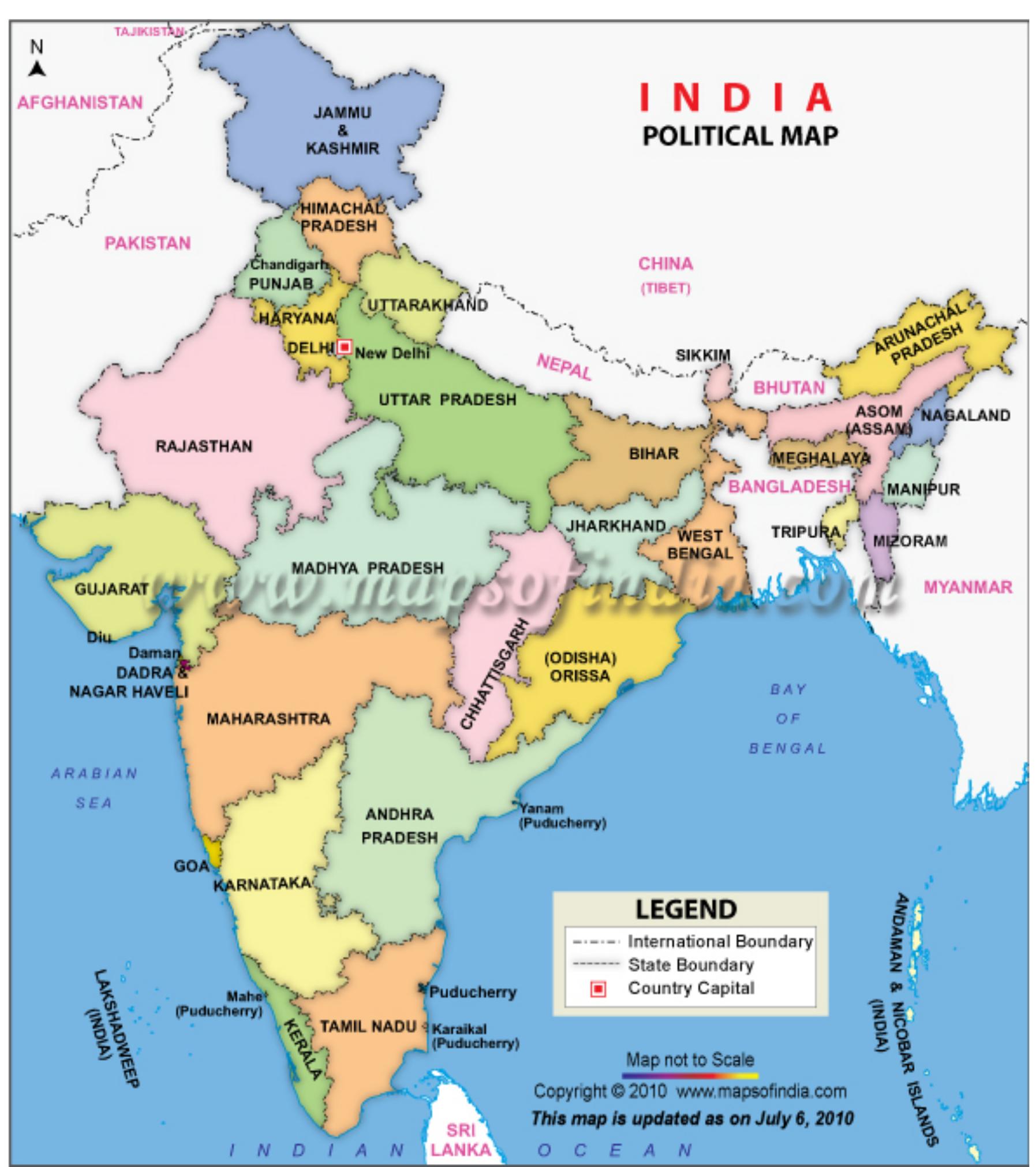 -2: political map of india. (source: mapsofindia.com). this